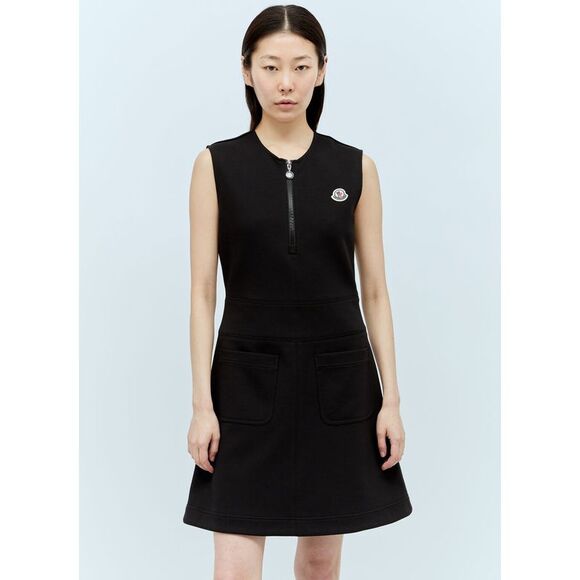 Moncler | Dresses | Moncler Logo Patch Mini Dress | Poshmark